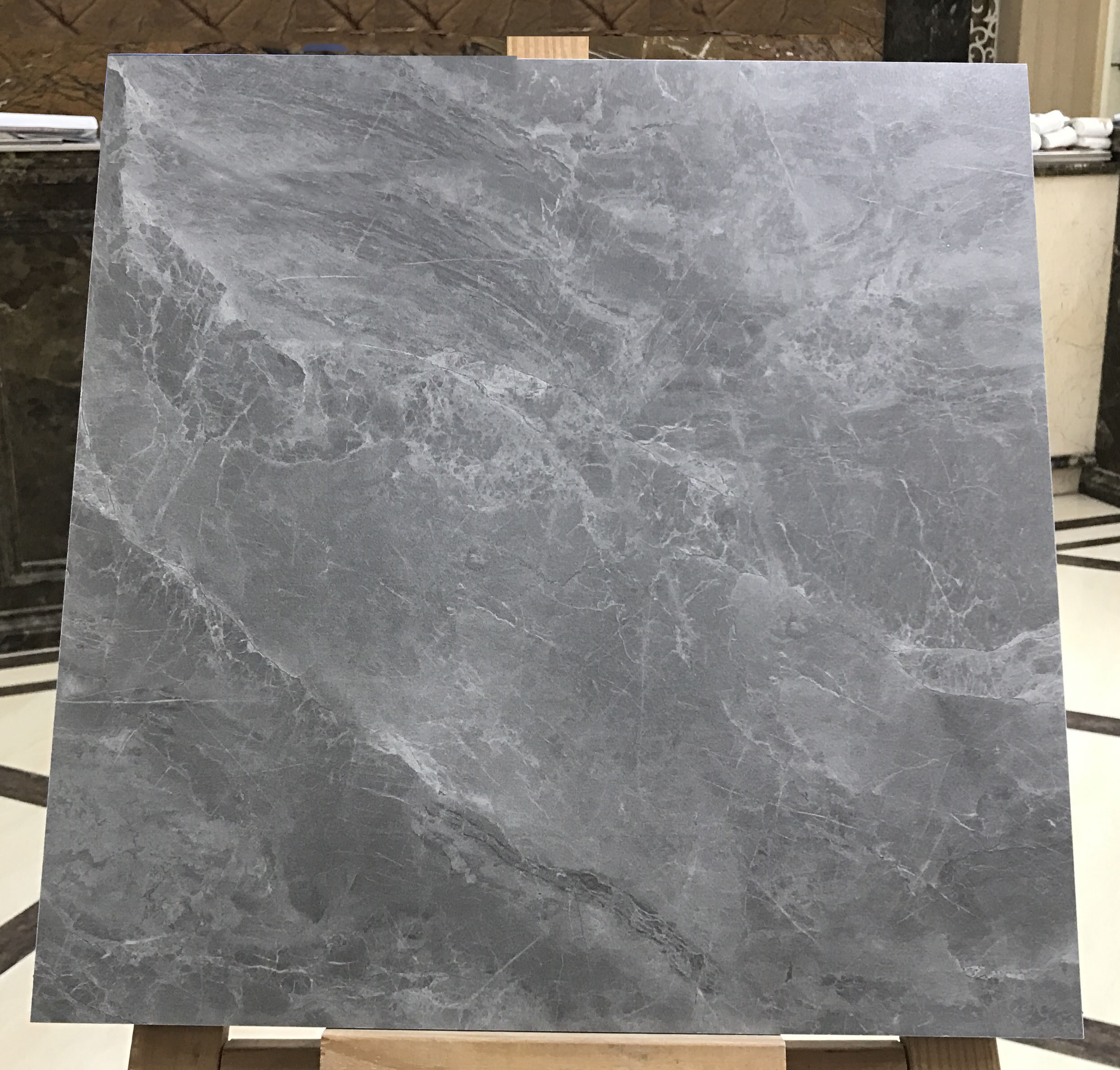 Gri Mermer Görünüm Seramik Rustik Tile 400x400mm
